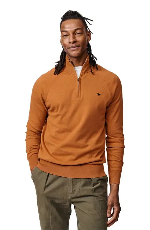 Aubin Bonby Zip Neck Sweater - Ginger