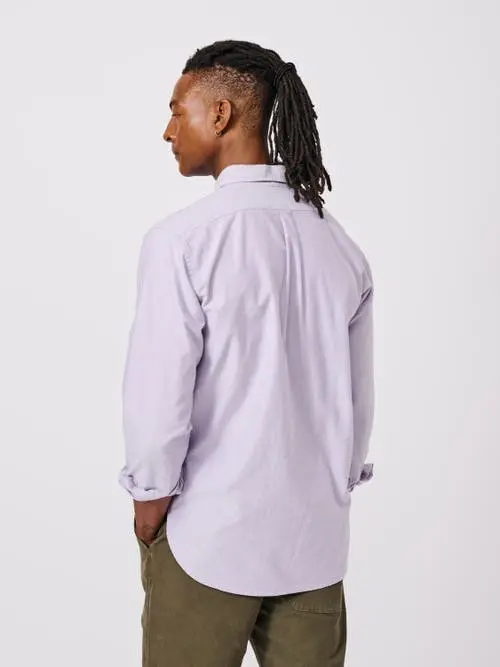 AUBIN Aldridge Oxford Button Down Shirt - Lavender