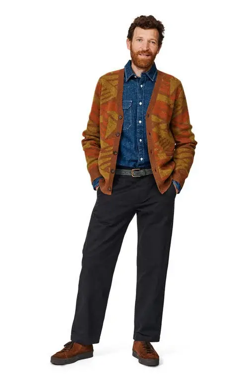 AUBIN Blake Wool-cashmere Blend Cardigan