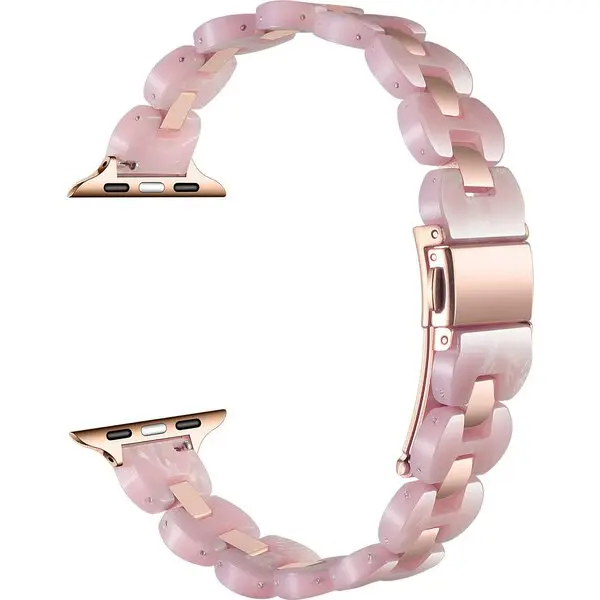 POSH TECH Aria Resin & Stainless Steel Apple Watch® Band - Blush/rose Gold