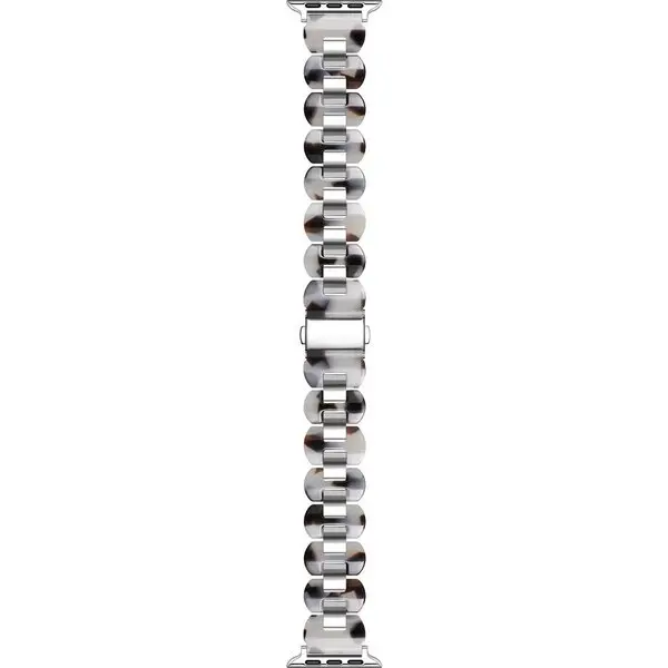 POSH TECH Aria Resin & Stainless Steel Apple Watch® Band - Light Tortoise/silver