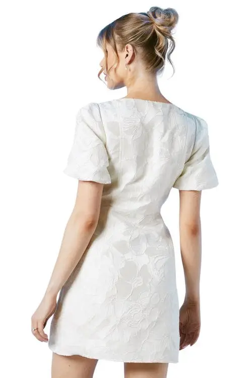 Coast Jewel Button Bridal Mini Dress
