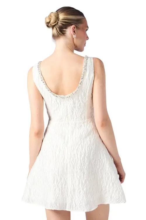 Coast Jewel Trimmed Full Skirted Mini Dress