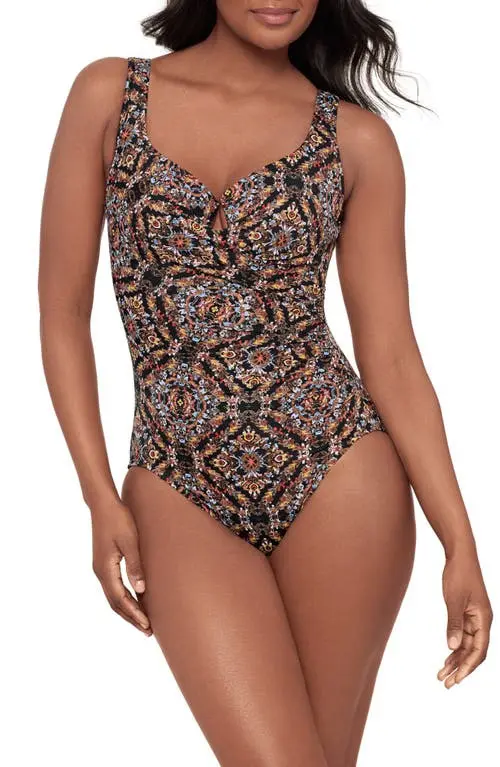MIRACLESUIT® Scandale Escape Underwire One-piece Swimsuit - Black/multi