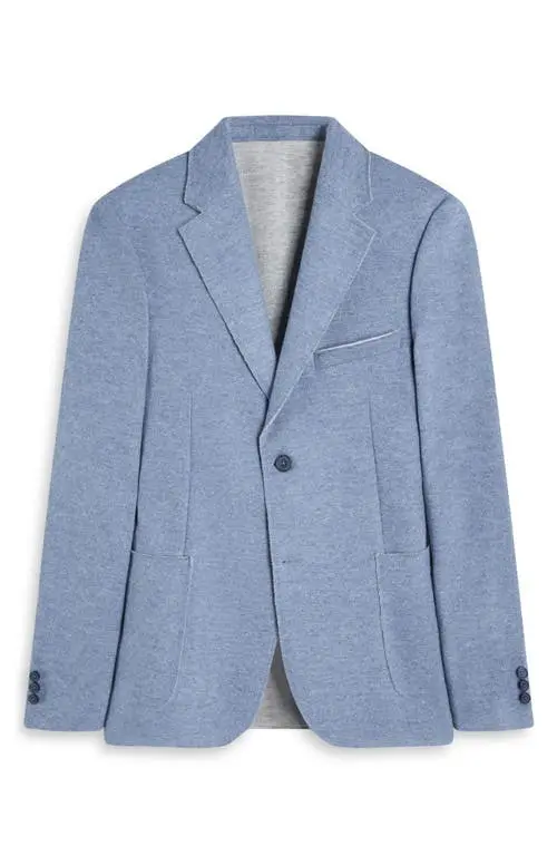 Bugatchi Wool Blend Laser Cut Blazer - Air Blue
