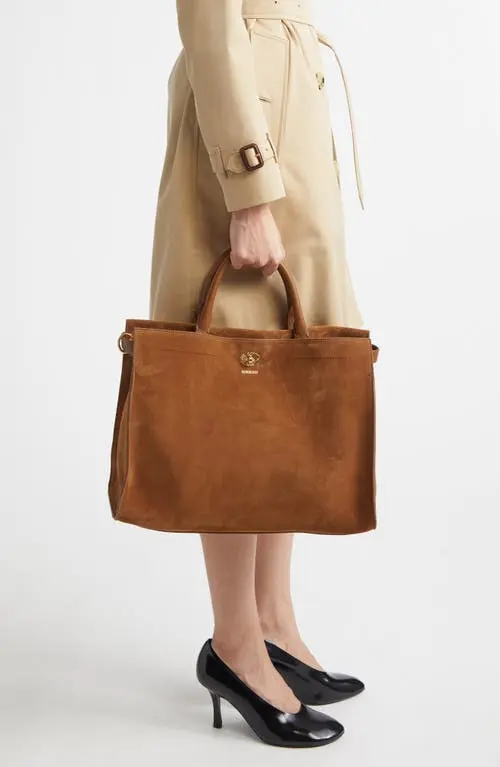Burberry Medium Cotswolds Suede Tote