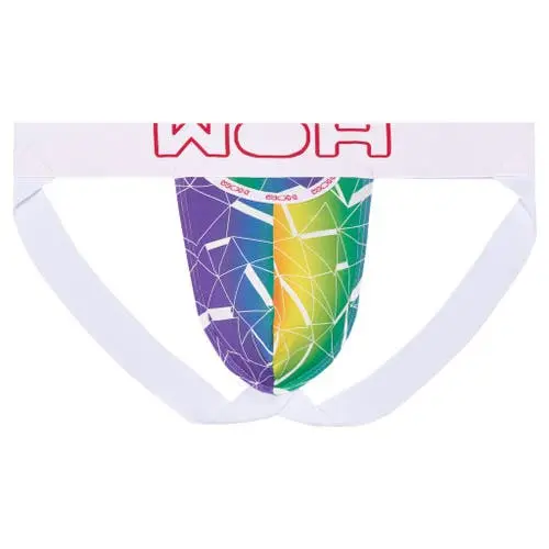 HOM Woh Sexy Fun Rainbow Jockstrap - Multico Print