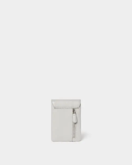 OSPREY LONDON Madison Leather Phone Bag - Stone