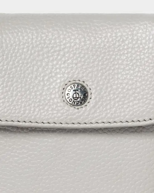 OSPREY LONDON Madison Leather Phone Bag - Stone