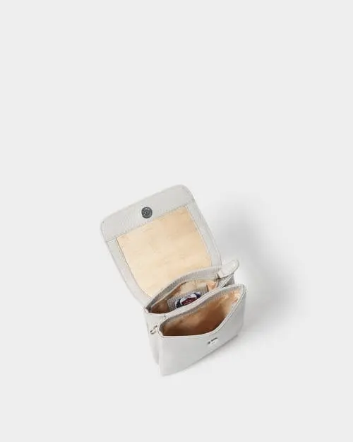 OSPREY LONDON Madison Leather Phone Bag - Stone