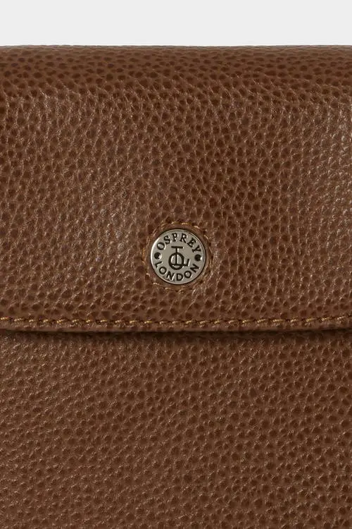 OSPREY LONDON The Madison Leather Phone Bag - Tan