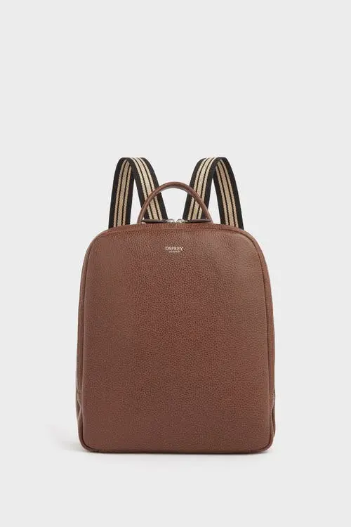 OSPREY LONDON Chiswick Grainy Hide Leather Backpack