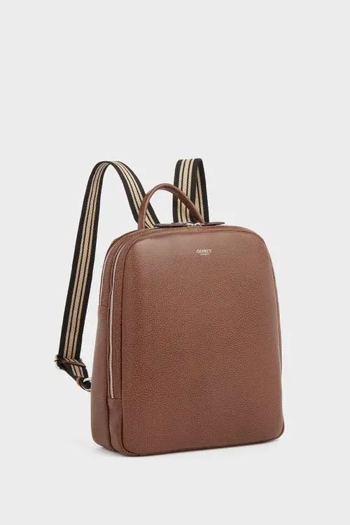 OSPREY LONDON Chiswick Grainy Hide Leather Backpack