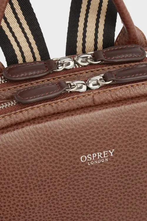 OSPREY LONDON Chiswick Grainy Hide Leather Backpack