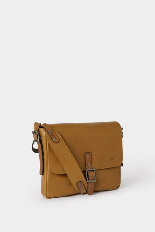 OSPREY LONDON Lorenzo Medium Leather Messenger Bag