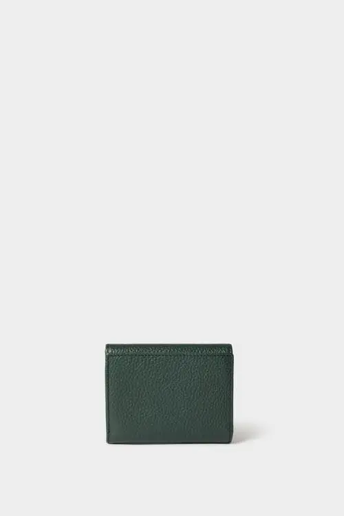 OSPREY LONDON The Core Small Leather Matinee Purse - Forest