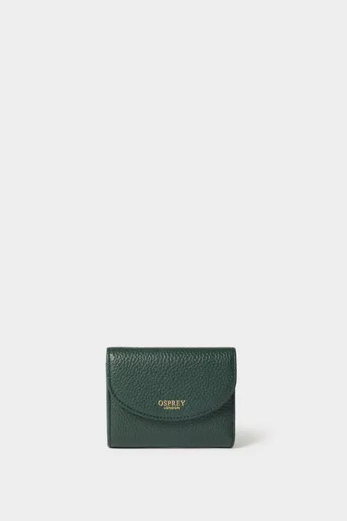 OSPREY LONDON The Core Small Leather Matinee Purse - Forest