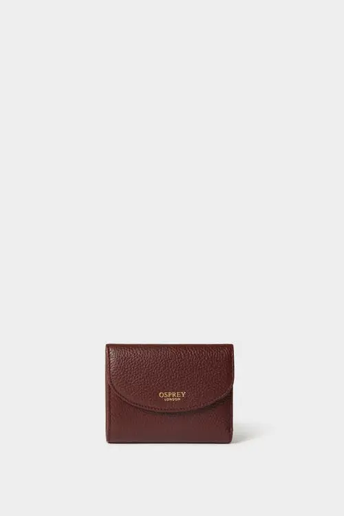 OSPREY LONDON The Core Small Leather Matinee Wallet - Merlot