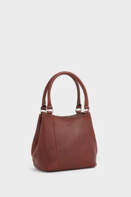 OSPREY LONDON The Narissa Small Leather Hobo Bag