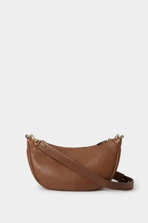 OSPREY LONDON The Oxford Leather Sling Bag - Tan