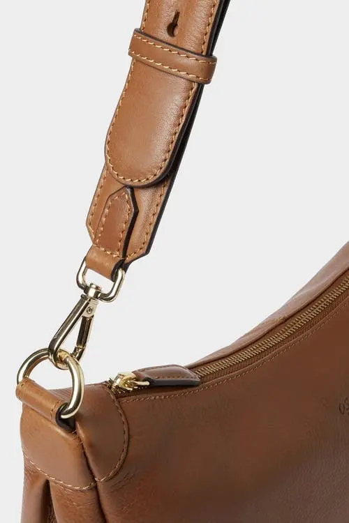 OSPREY LONDON The Oxford Leather Sling Bag - Tan