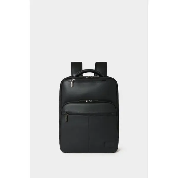 OSPREY LONDON Charlie Leather Backpack - Black