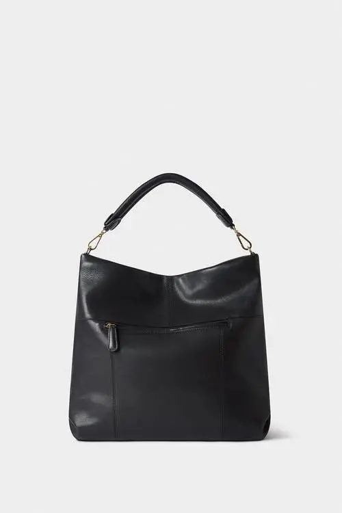 OSPREY LONDON The Carina Large Leather Hobo Bag