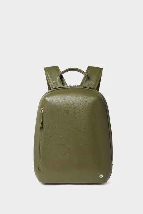 OSPREY LONDON The Venture Leather Backpack - Khaki