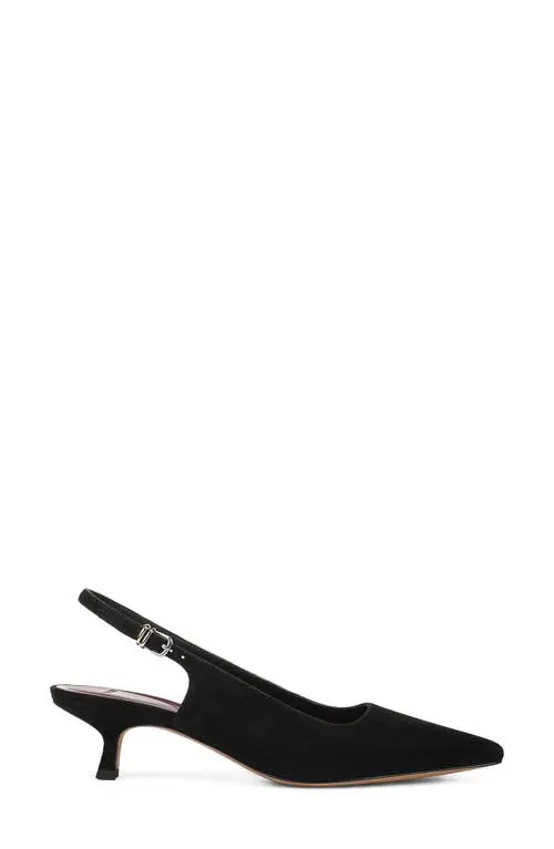 Vince Sabra Slingback Kitten Heel Pumps - Black-dm
