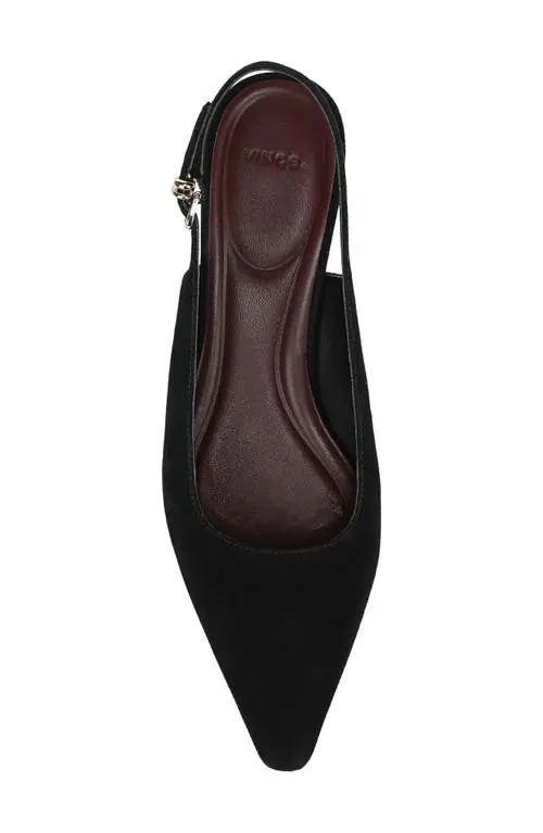 Vince Sabra Slingback Kitten Heel Pumps - Black-dm