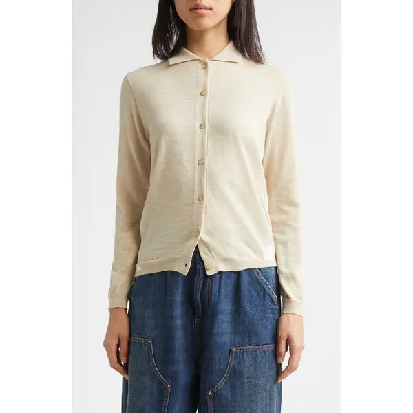 MAISON MARGIELA Charles Patching Wool Blend Cardigan