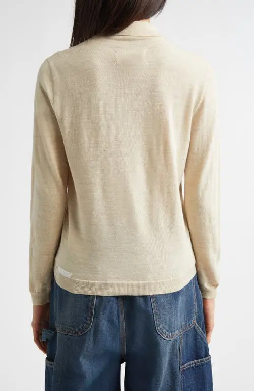 MAISON MARGIELA Charles Patching Wool Blend Cardigan