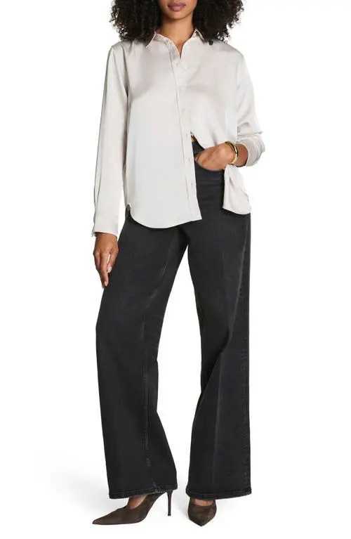 Spanx Better Than Silk Button-down Shirt - Birch