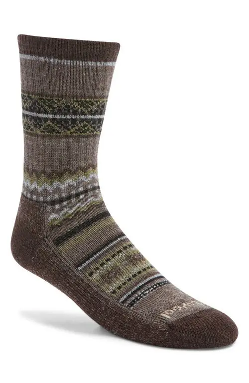 Smartwool Everyday Cozy Snowed In Crew Socks - Taupe
