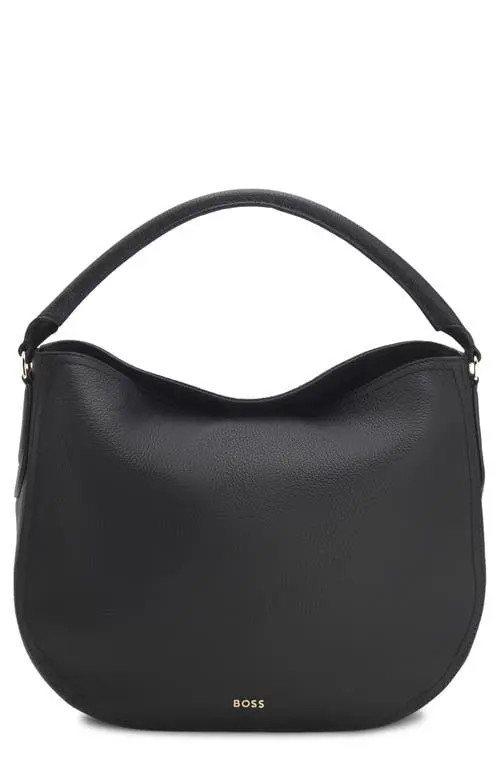Hugo Lenah Leather Shoulder Bag - Black