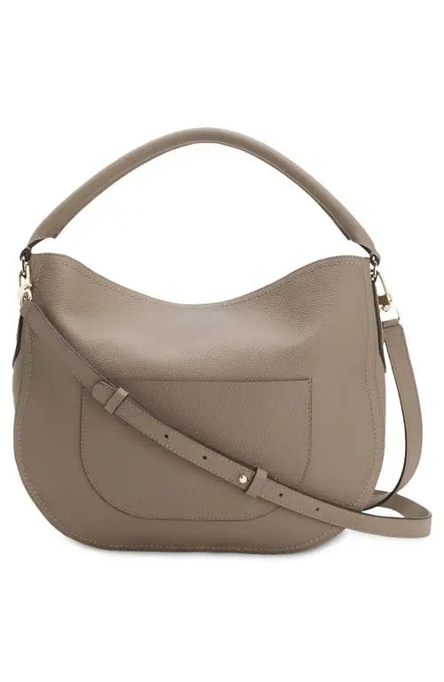 Hugo Lenah Leather Shoulder Bag - Open Brown