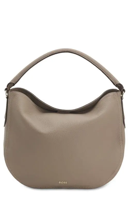 Hugo Lenah Leather Shoulder Bag - Open Brown