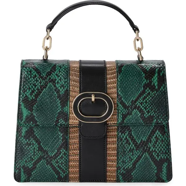 Brahmin Small Hallie Leather Top Handle Bag