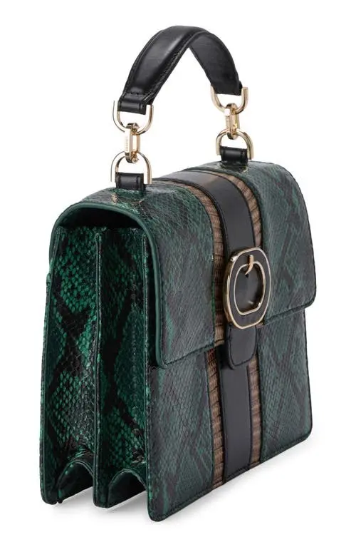 Brahmin Small Hallie Leather Top Handle Bag