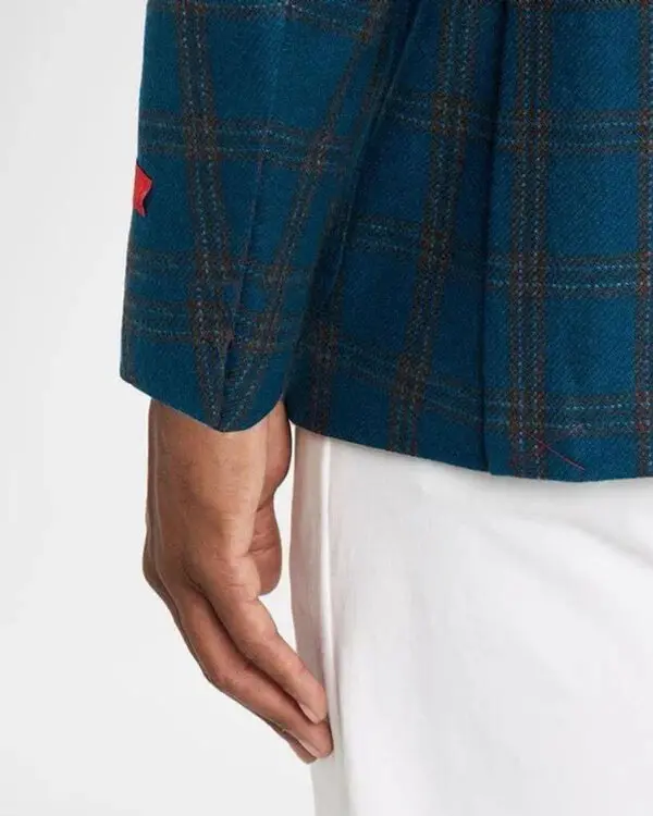 Isaia Cashmere Plaid Sport Coat