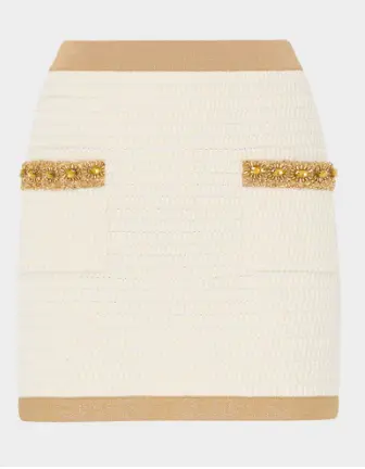 MILLY Reggie Sequin-embellished Mini Skirt