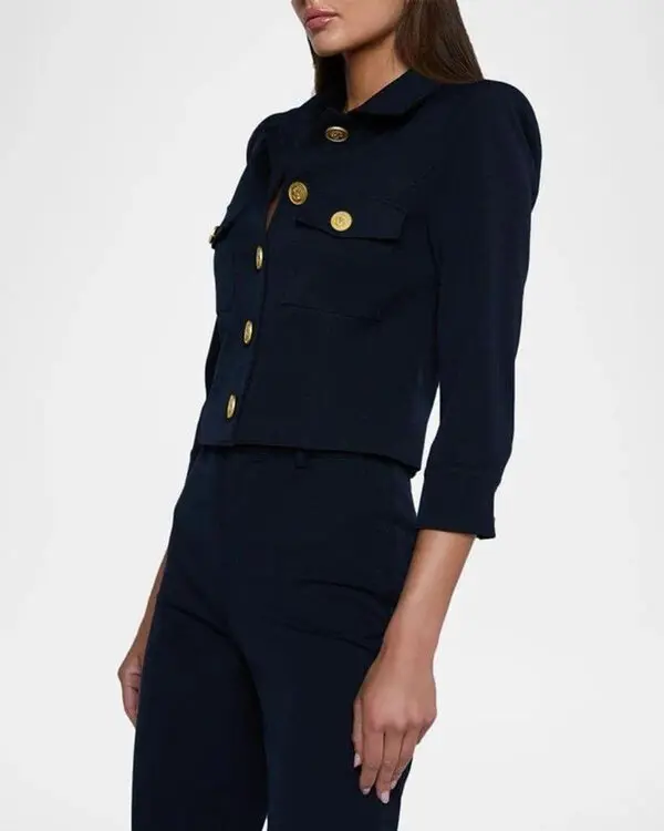 L & APOS;AGENCE Kumi Cropped Jacket - Midnight