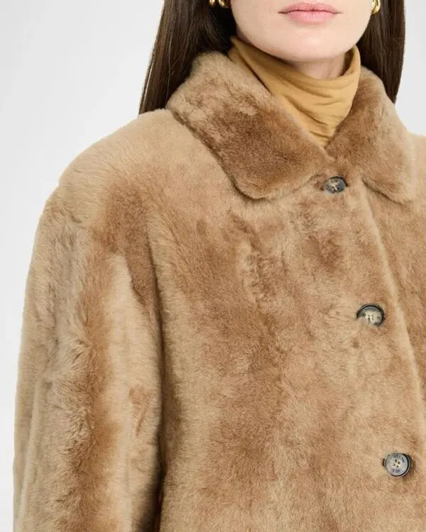 UTZON Julee Shearling Jacket - Nougat