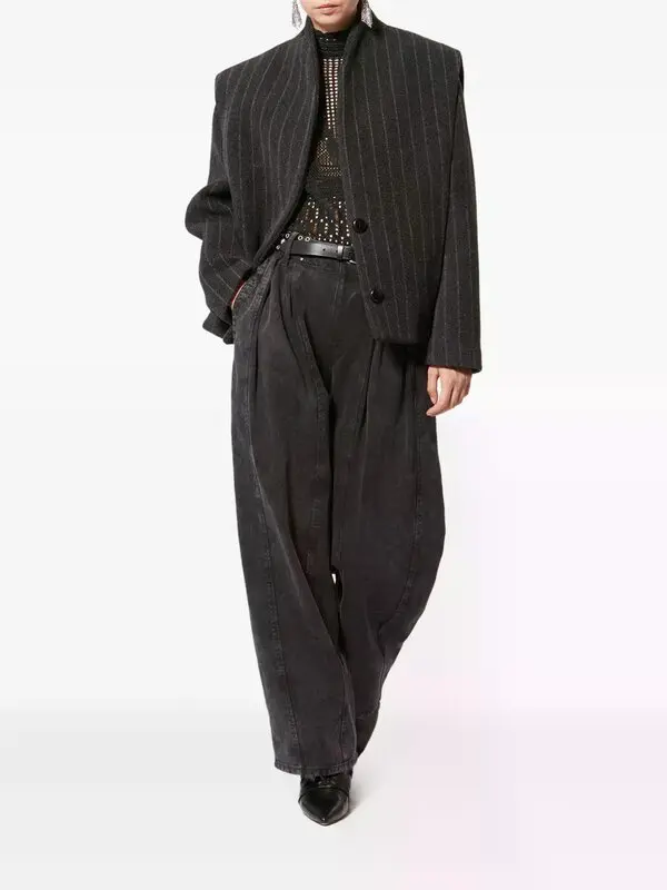 Isabel Marant Étoile Dyogo Pinstripe Wool Blend Jacket