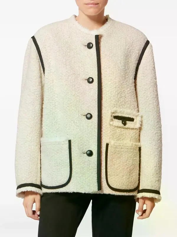 Isabel Marant Étoile Maylin Jacket With Trim - Neutrals