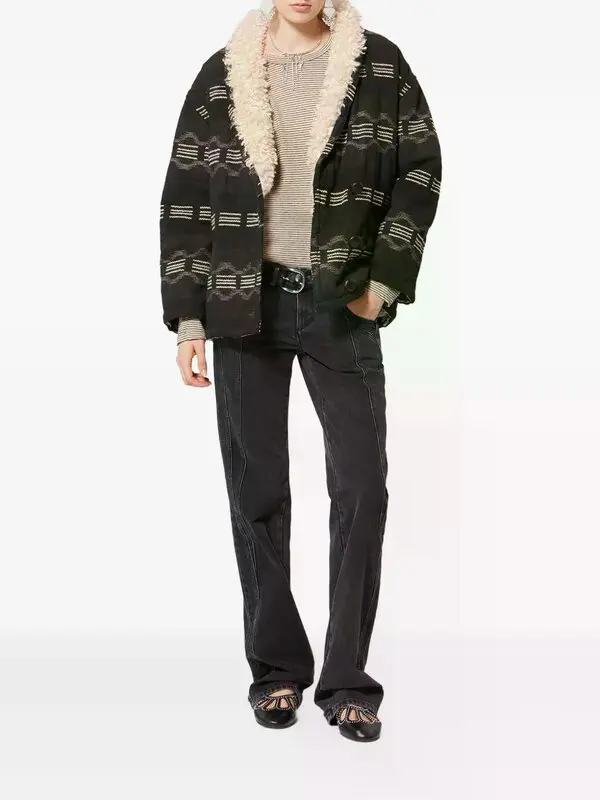 MARANT ETOILE Patterned Jacket - Black