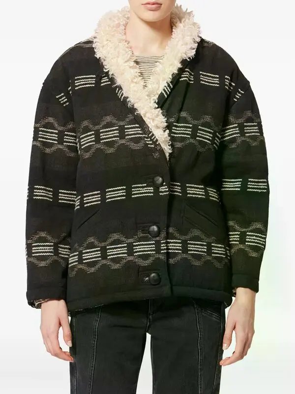 MARANT ETOILE Patterned Jacket - Black