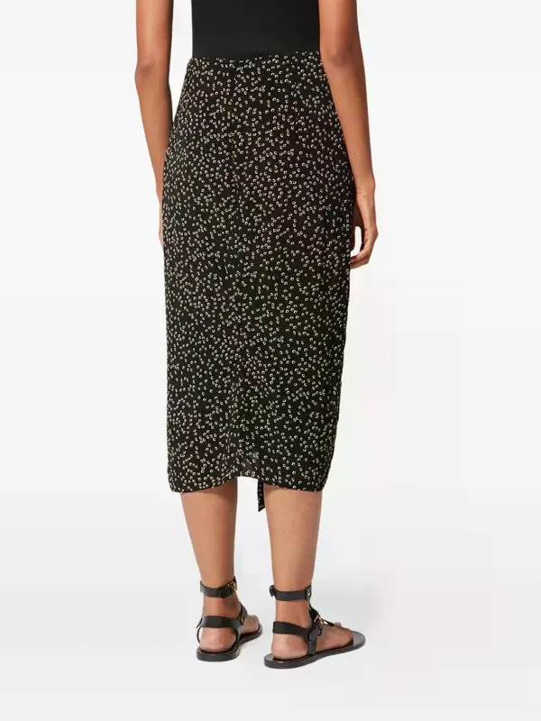 MARANT ETOILE Zaine Draped Midi Skirt