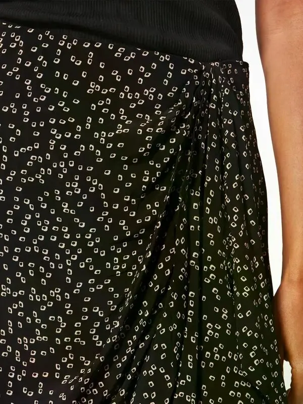 MARANT ETOILE Zaine Draped Midi Skirt