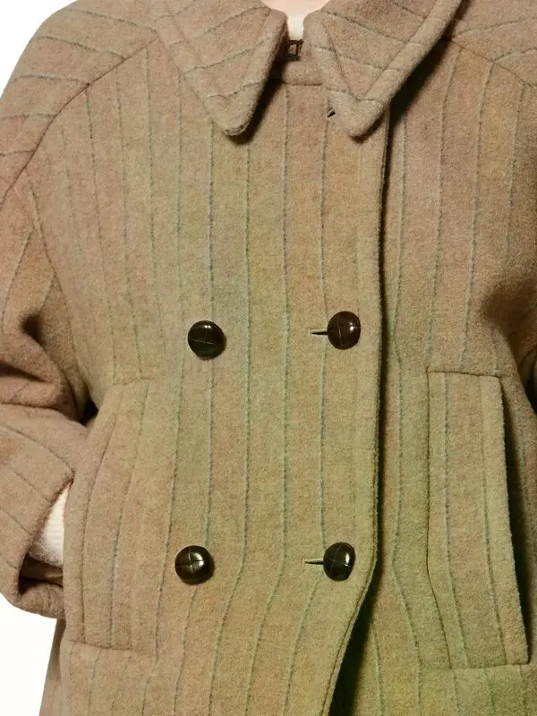 Isabel Marant Étoile Pinstripe Double-breasted Fiby Coat
